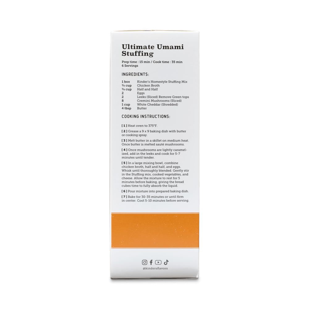 Kinder’s – Homestyle Stuffing Mix Brown Butter & Herbs with Roasted ...